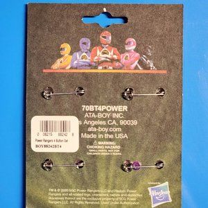 Other | Mighty Morphin Power Rangers 4 Button Set By Ataboy New | Poshmark